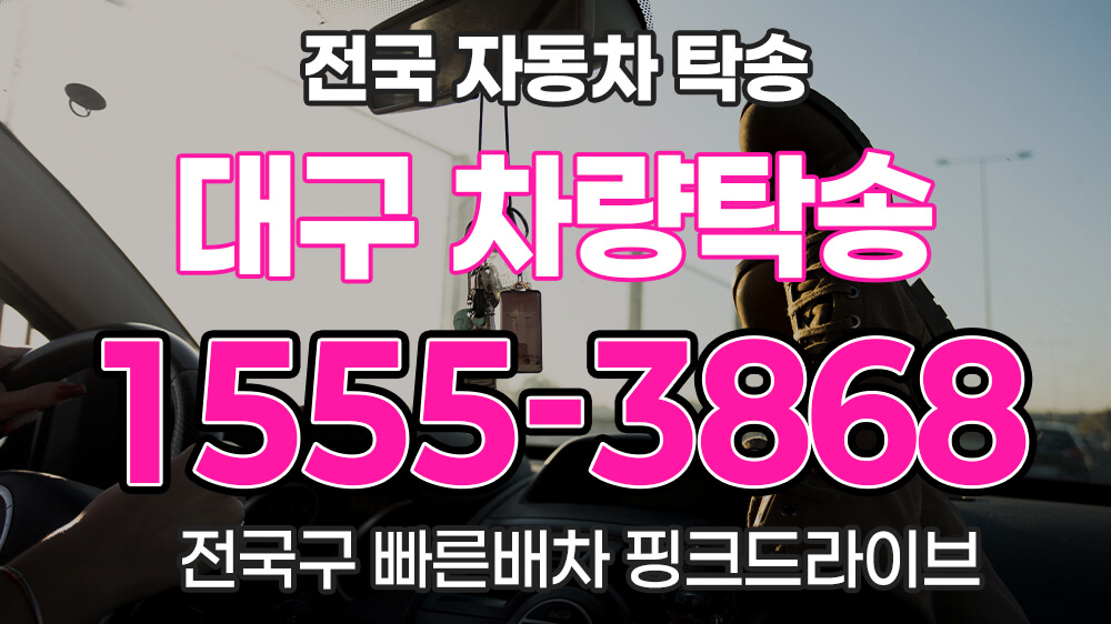 대구광역시탁송 - 부산, 울산 탁송비용 및 후기(핑크드라이브)